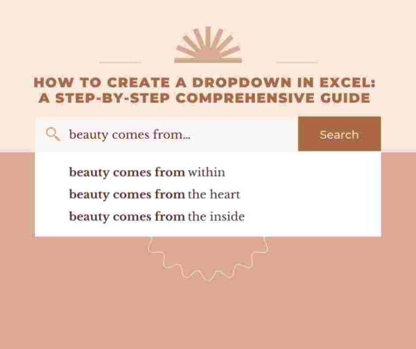 How to Create a Dropdown in Excel - Saizul Amin